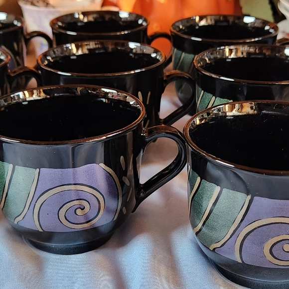 Arcoroc | Dining | Rare Tampico Coffee Cups Blackmade In France 2 Sets ...